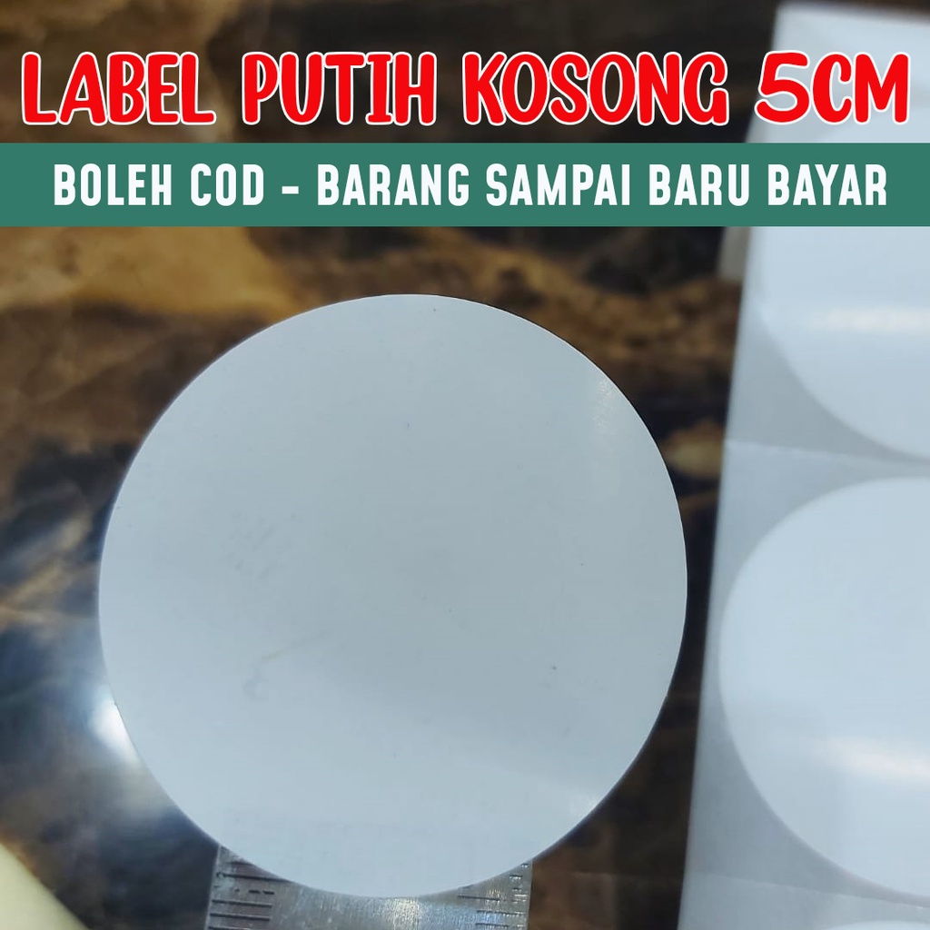 30pcs Sticker / Label Kosong Saiz 5cm Untuk Pelbagai Kegunaan | Shopee ...