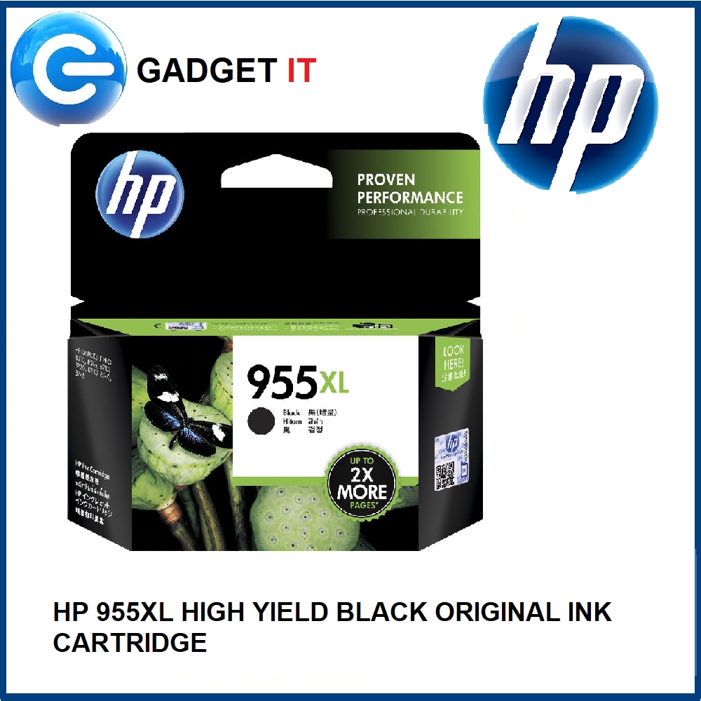 HP 955XL HIGH YIELD BLACK/ CYAN/ MAGENTA/ YELLOW ORIGINAL INK CARTRIDGE ...