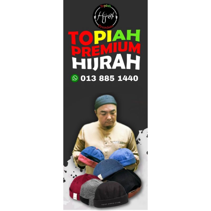 Mikihat Kopiah viral Topiah premium hijrah 3 jenis Sailor cap Brimless ...
