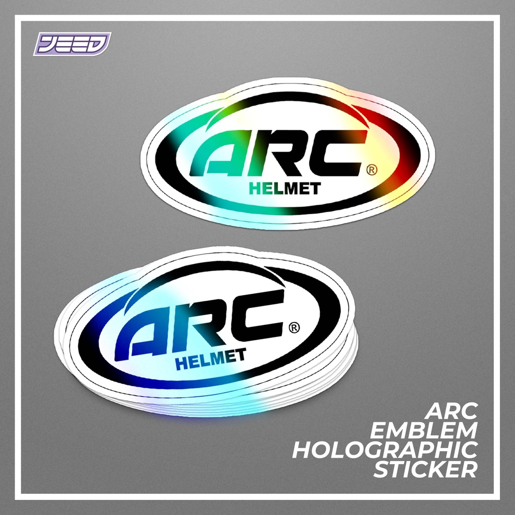 Sticker ARC Logo Helmet Hologram Waterproof PVC | Shopee Malaysia