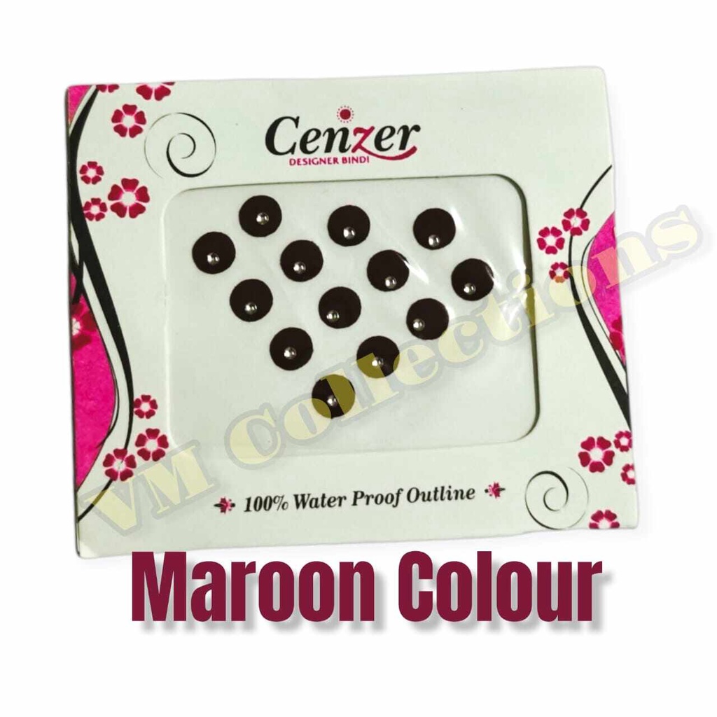 Indian Sticker Pottu Bindi Maroon Colour | Shopee Malaysia