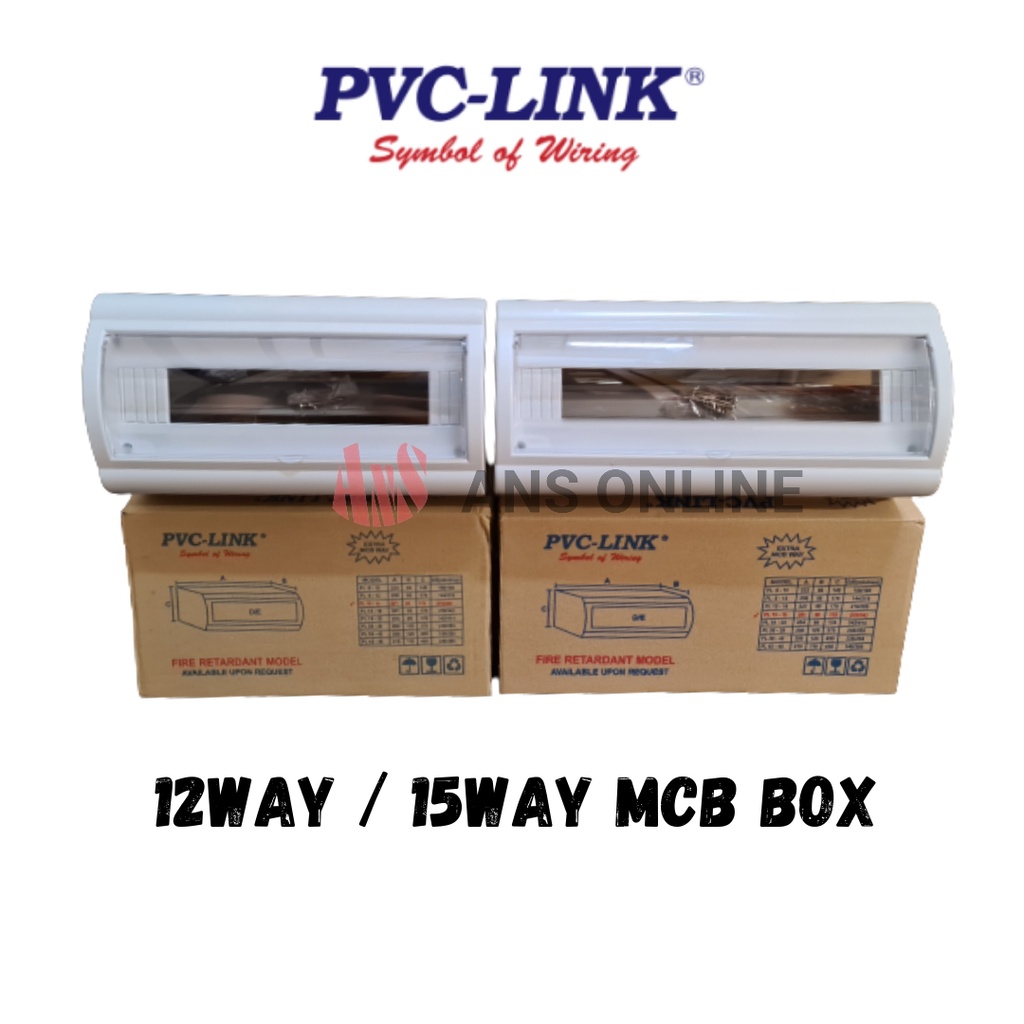 12 Way / 15 Way PVC LINK ABS Mcb Distribution Box DB Plastic Box ...