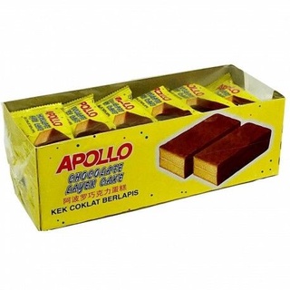Apollo Chocolate Layer Cake Family Pack 24X18G Snack/Jajan | Shopee ...