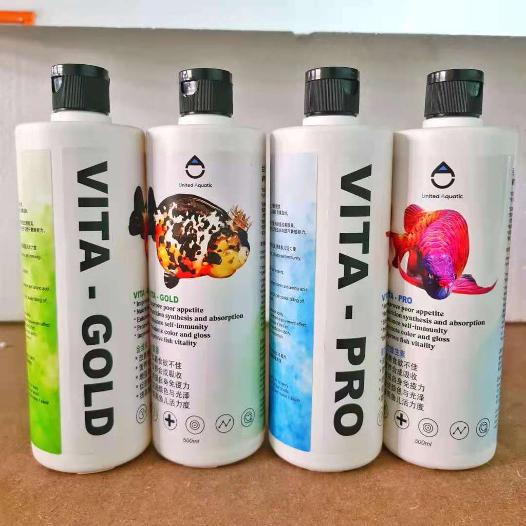 Vita-Gold Vita-Pro Vitamin B 500ml Arowana vital Goldfish Vital [Ready ...