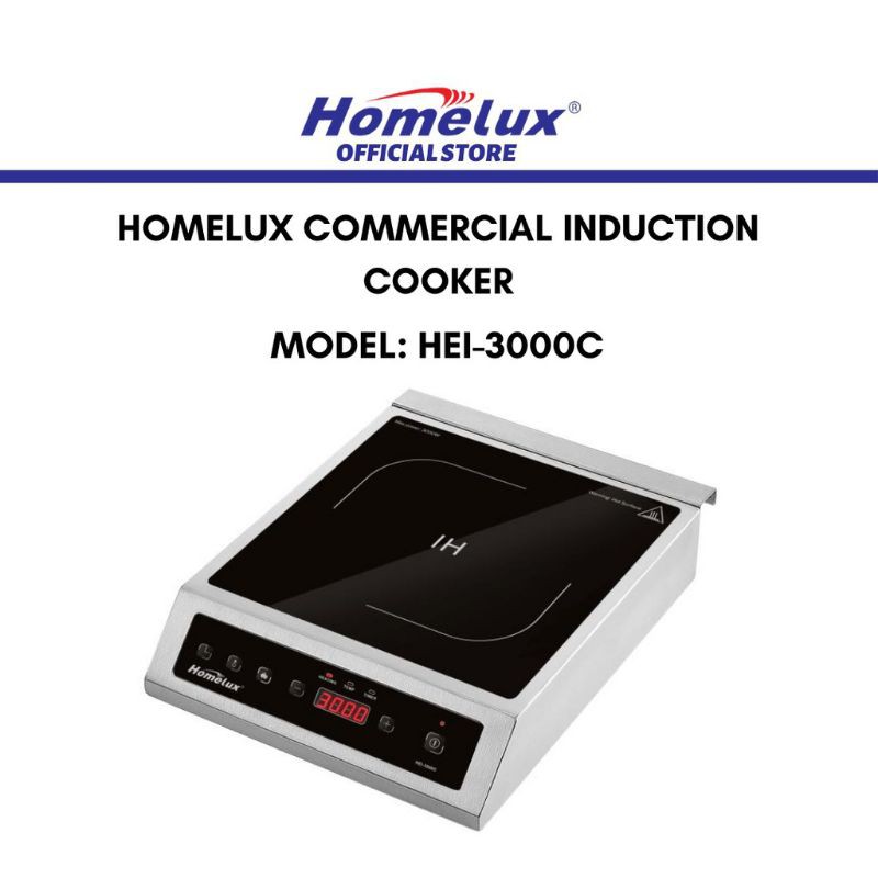 HOMELUX High Quality Commercial Heavy Duty Induction Cooker (HEI-3000C ...