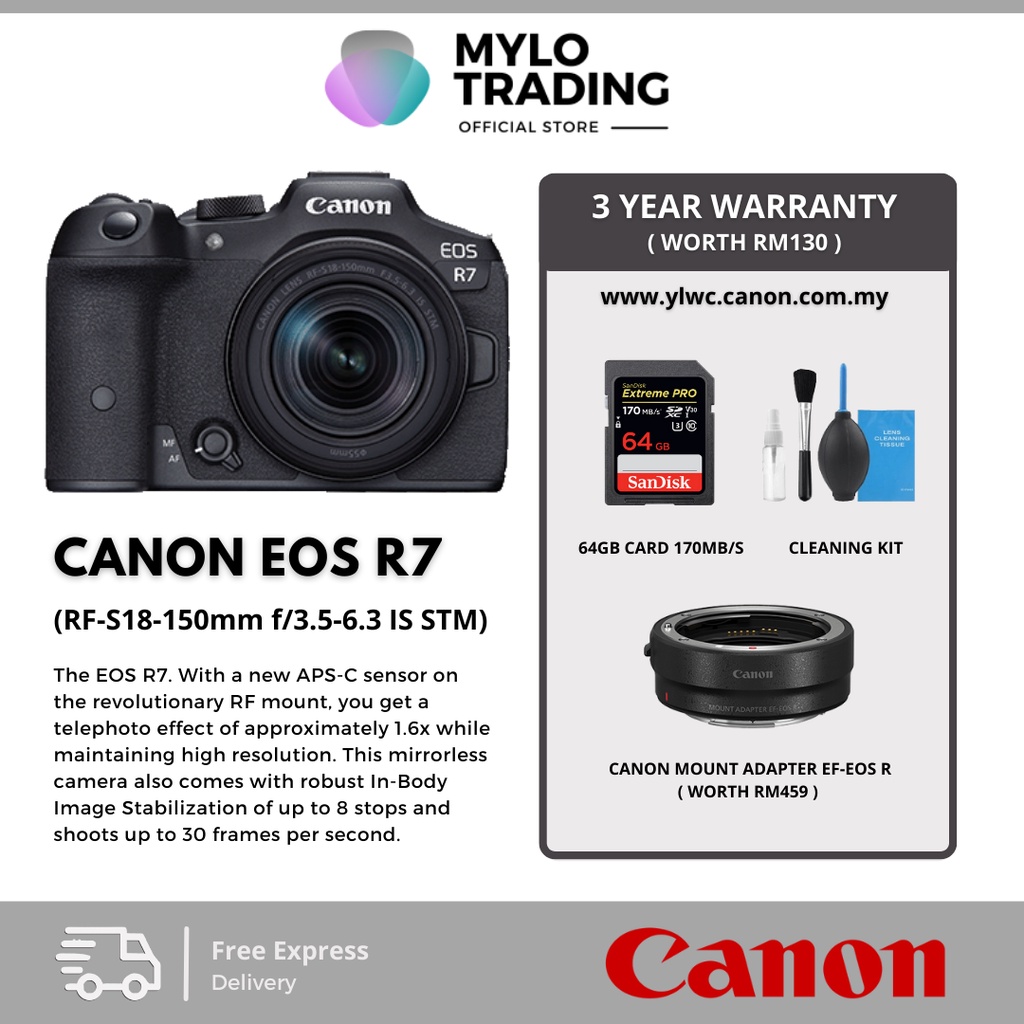 Canon EOS R7 Price in Malaysia & Specs - RM5520 | TechNave