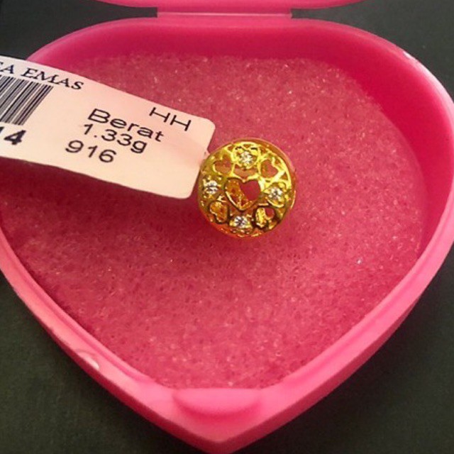 Bead emas 916 new with tag | Shopee Malaysia