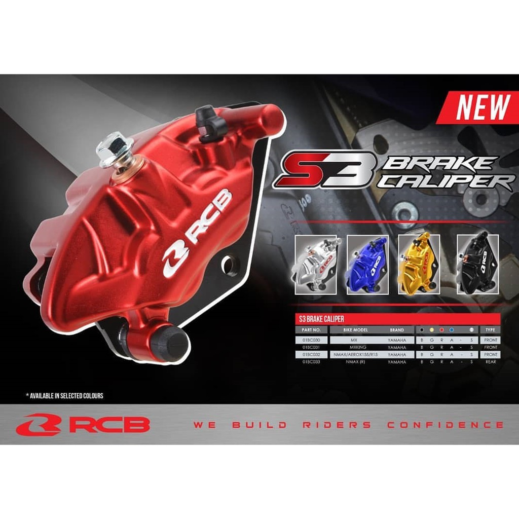 RCB RACING BOY N-MAX /NVX 155 /R15 Front Brake Caliper S3-Series ...