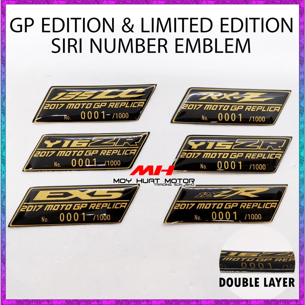 Sticker Emblem 125zr/Y15zr/135lc/EX5/RXZ/Y16ZR 2017 Motogp Replica ...