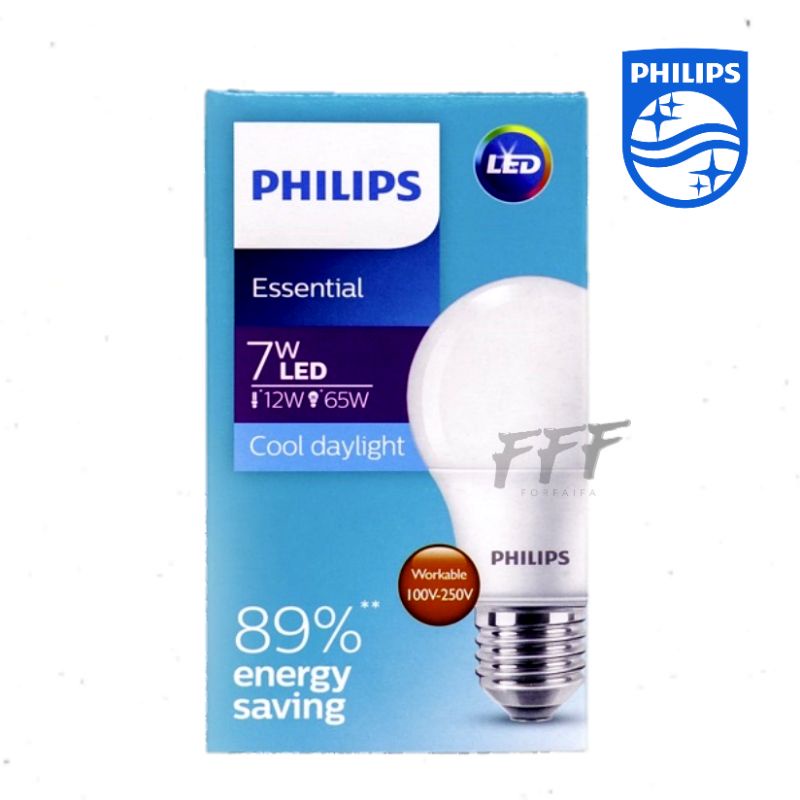 Philips Essential LED Bulb 7W E27 6500K (Cool Daylight) | Shopee Malaysia