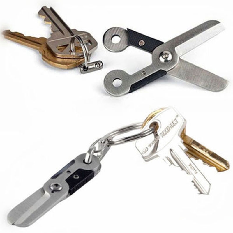 Keychain multitool multipurpose key chain ring keyring outdoor cut ...