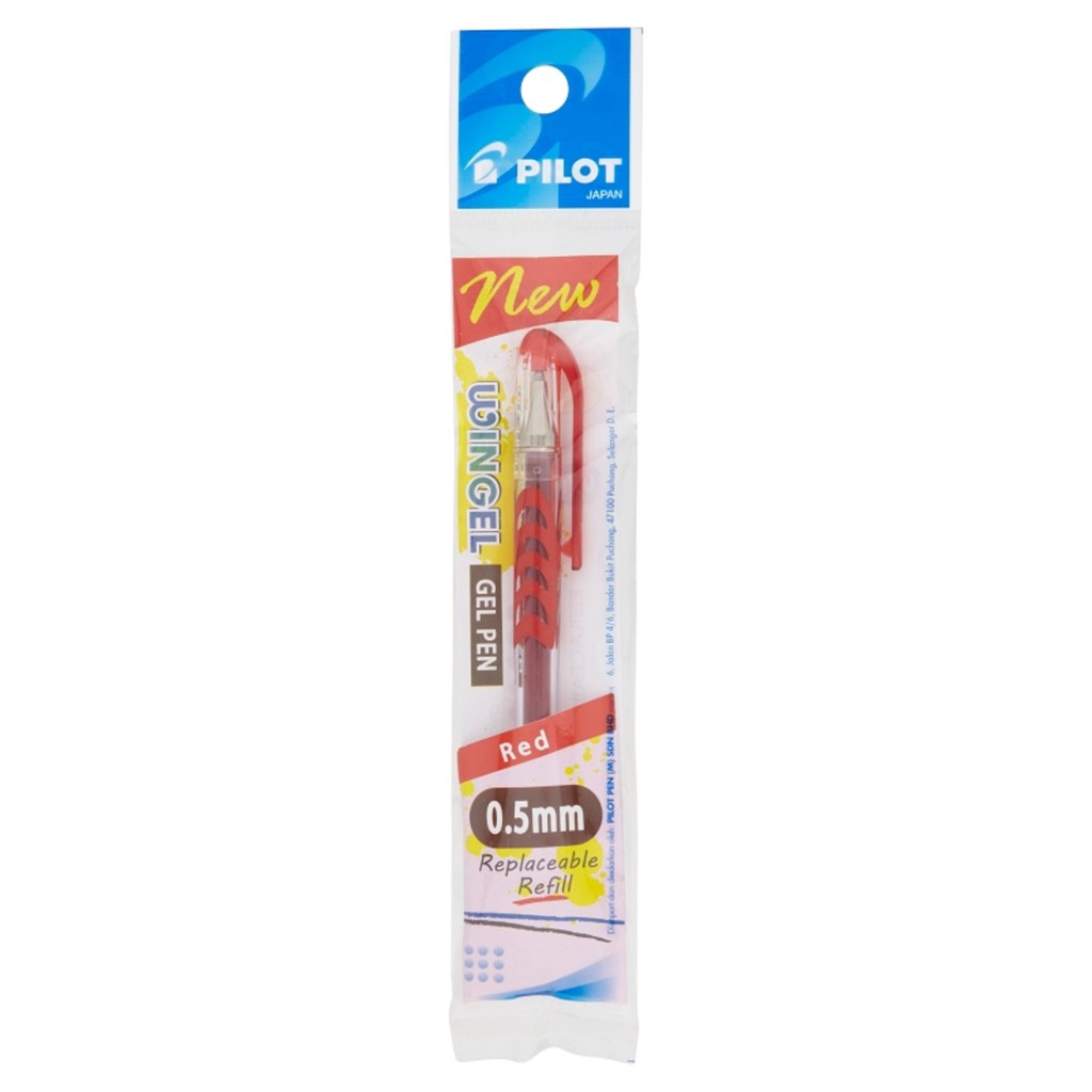 Pilot Wingel Gel Pen - Red (0.5mm) | Shopee Malaysia