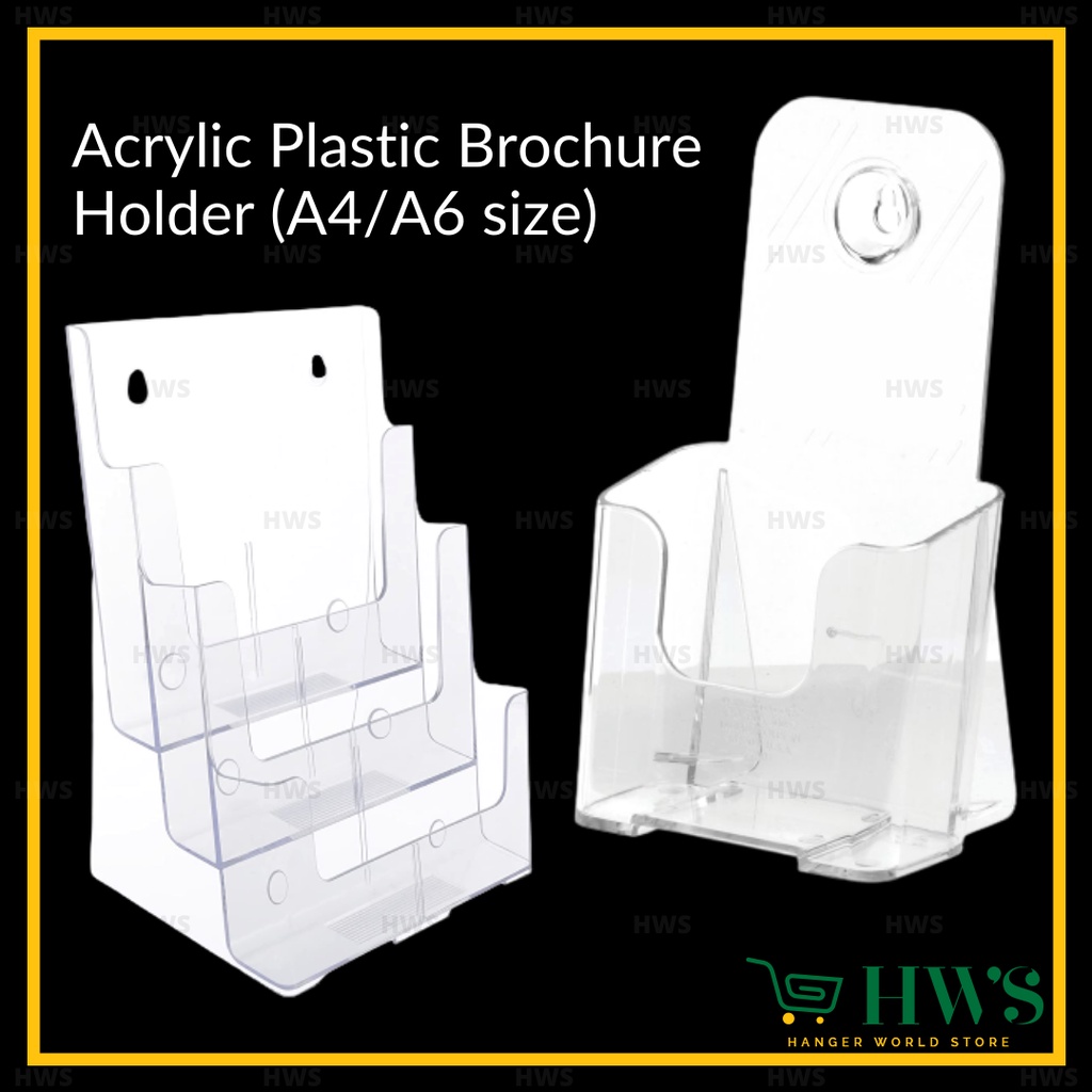 HWS A4/A6 ACRYLIC BROCHURE HOLDER/SINGLE/3 TIER | Shopee Malaysia
