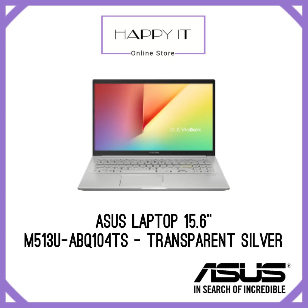 Asus M513U-ABQ104TS Laptop (AMD Ryzen 5 5500U / 8GB Ram/ 512GB M.2 / 15 ...