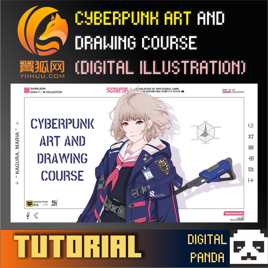 [ FULL TUTORIAL] CYBERPUNK ART AND DRAWING COURSE (DIGITAL ILLUSTRATION ...