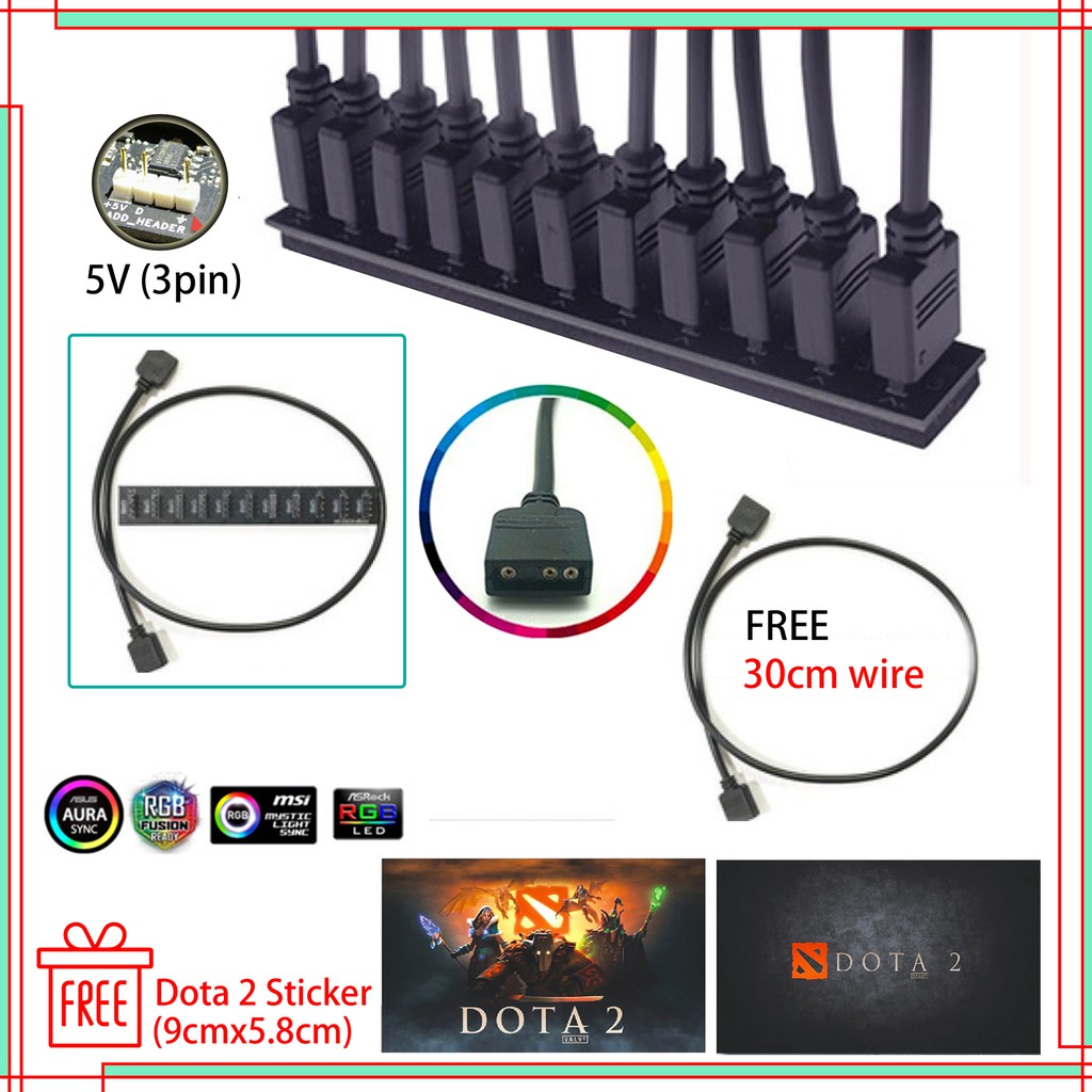 GIGA Motherboard AURA Adapter Cable For Gigabyte RGB FUSION 4Pin 12V ...