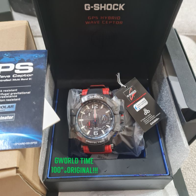 G-SHOCK Gravity Master GPS GPW-1000RD-4A/GPW-1000RD-4ADR/GPW-1000/GPW1000 GPS HYBRID WAVE CEPTOR ...