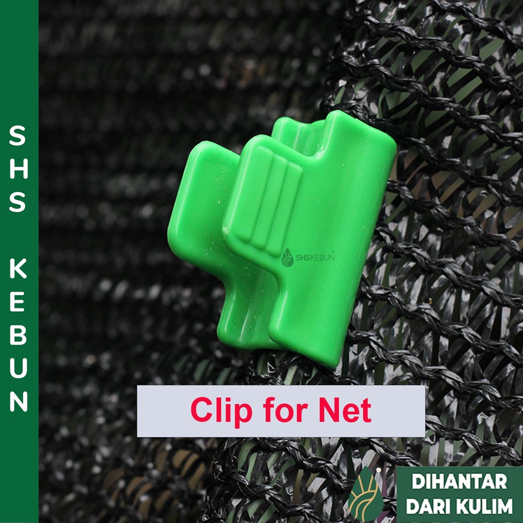 Sunshade Net Clip Gardening Net Fixing Pipe Clamp Klip Jaring Pengaman ...