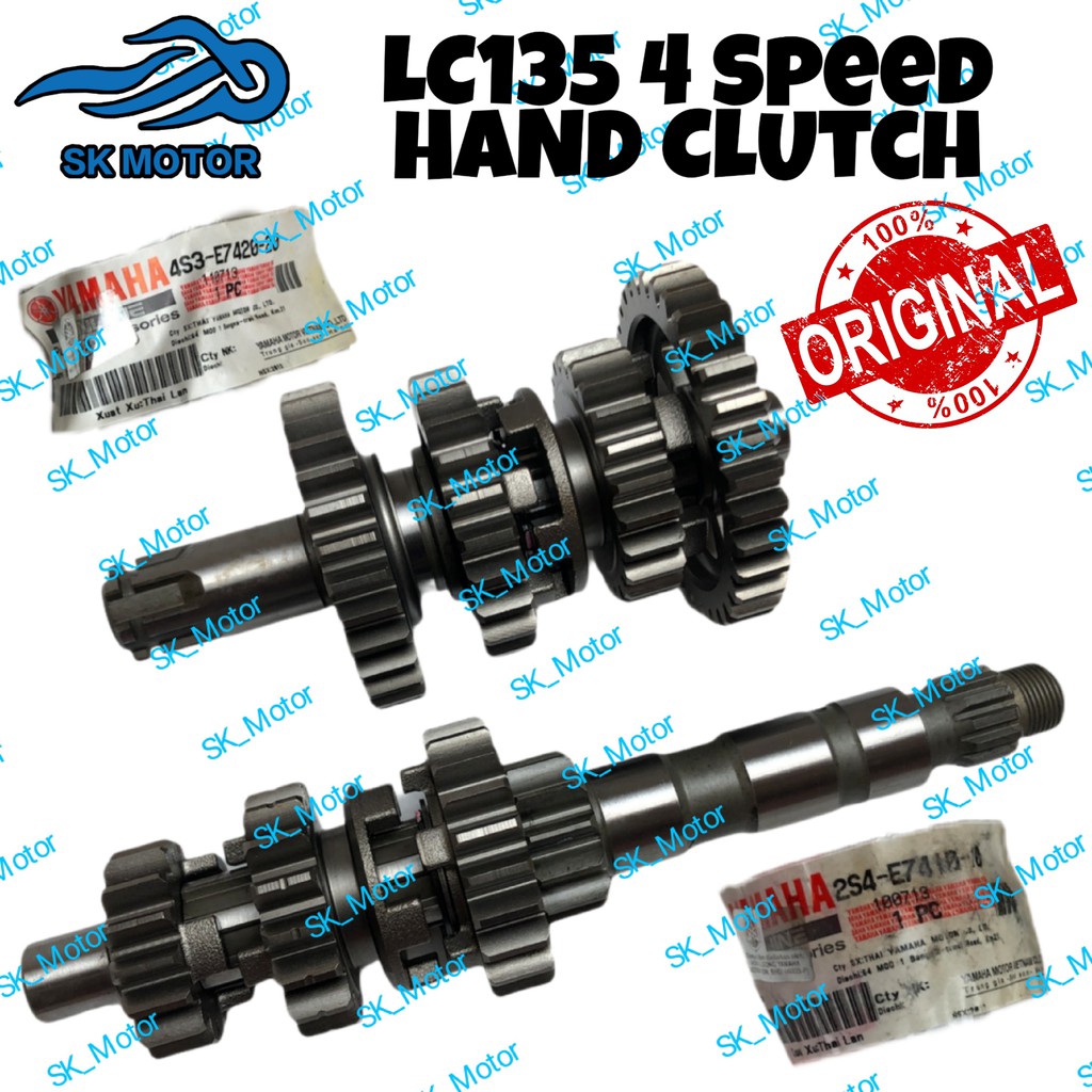 Yamaha LC135 LC 4 Speed / LC135 4S / LC 4S ES (Hand Clutch) Original Gearbox Gear Box Full Set ...