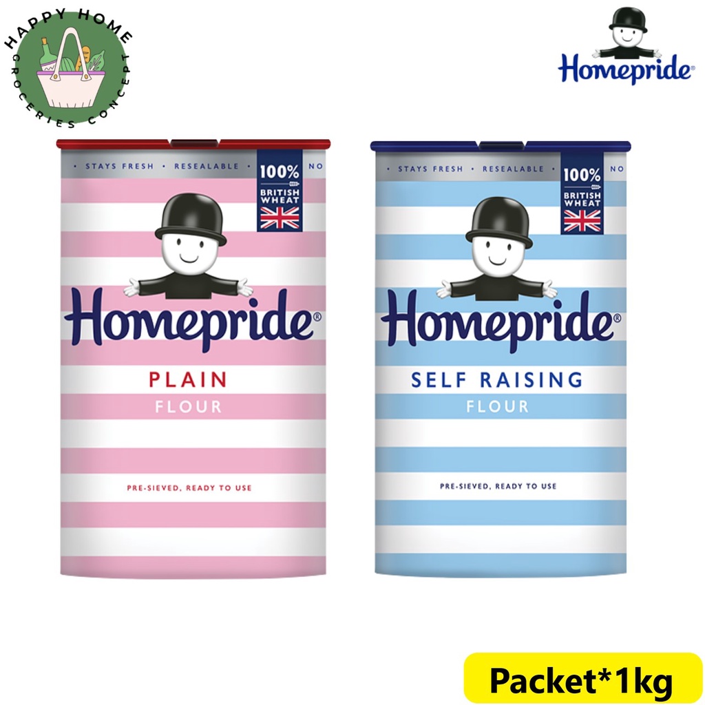 Homepride 100% British Wheat Plain Flour / Self Raising Flour (Packet ...