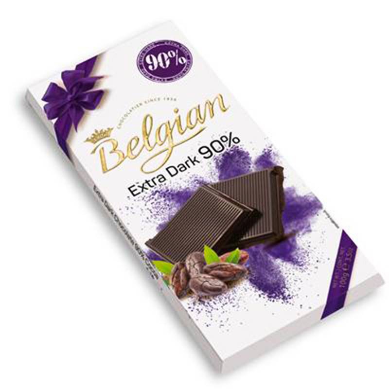 Belgian Dark Chocolate 90%/72%/50% Bar - 100g | Shopee Malaysia