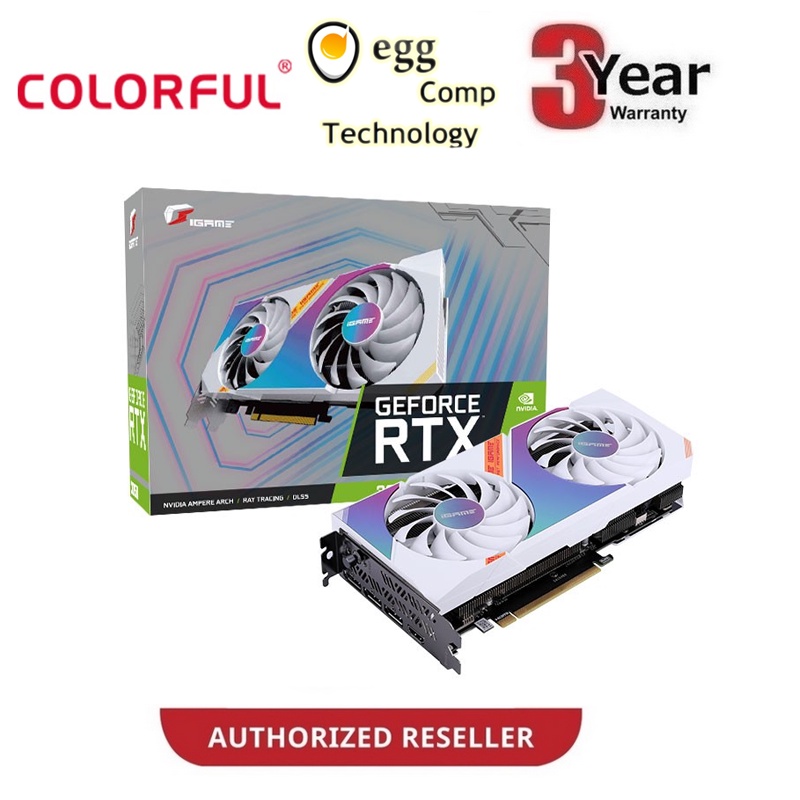COLORFUL GEFORCE RTX3050 ULTRA WHITE DUO OC / ULTRA WHITE OC 8GB GDDR6 ...