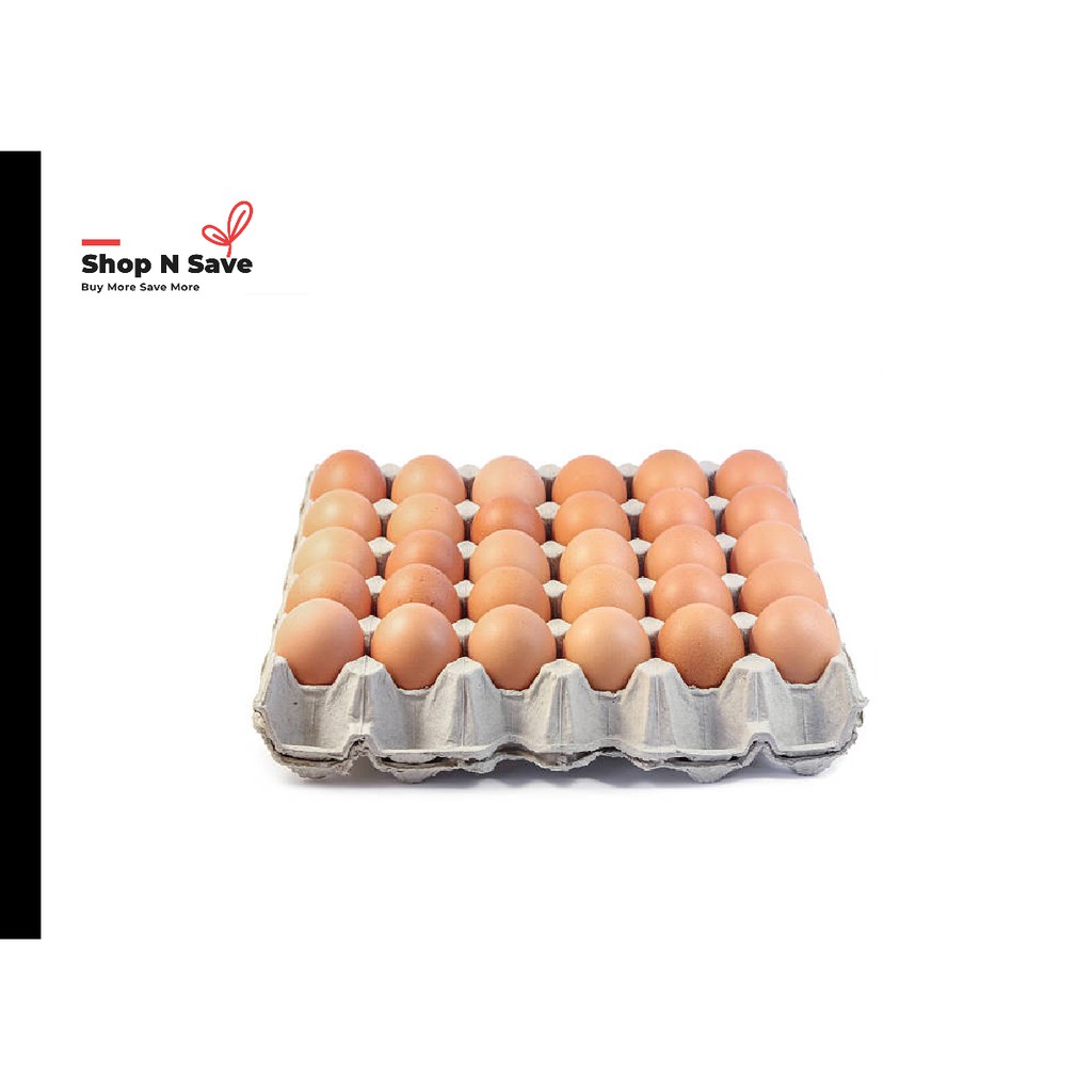 TELUR AYAM SEGAR/ FRESH CHICKEN EGG/ 新鲜鸡蛋 (Gred B) 30's/Tray; 30粒/排 ...