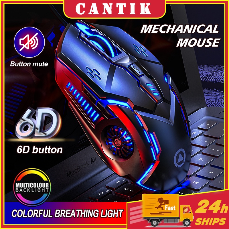 🔥【ready stock】🔥Mechanical Gaming Mouse USB Silent gaming mouse Wired ...