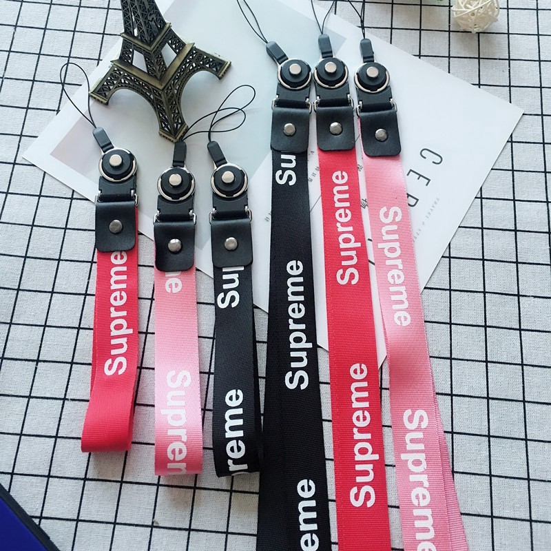 Supreme Lanyard Mobile Phone Lanyard Wrist Long Rope Hanging Couple ...
