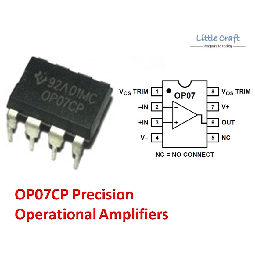 OP07 Op Amp IC Datasheet, Pinout, Equivalents Specs, 60% OFF