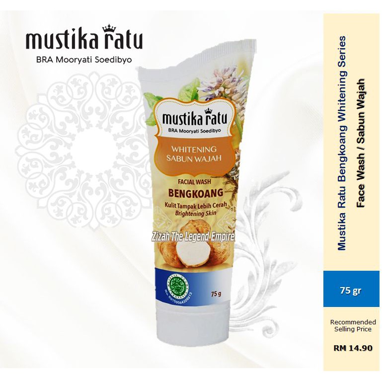 MUSTIKA RATU BENGKOANG WHITENING SERIES SABUN WAJAH WHITENING 75GR ...
