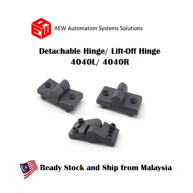 Nylon Detachable Hinge/ Lift-Off Hinge for 4040 Profile | Shopee Malaysia