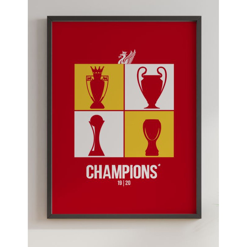 P1 | Champions Wall | Liverpool FC | A3 Poster | Shopee Malaysia
