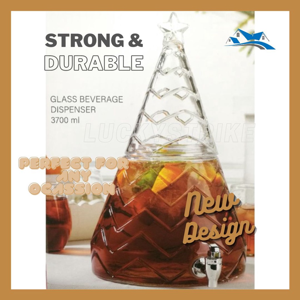 Balang jug air glass water dispenser 3700ml | Shopee Malaysia