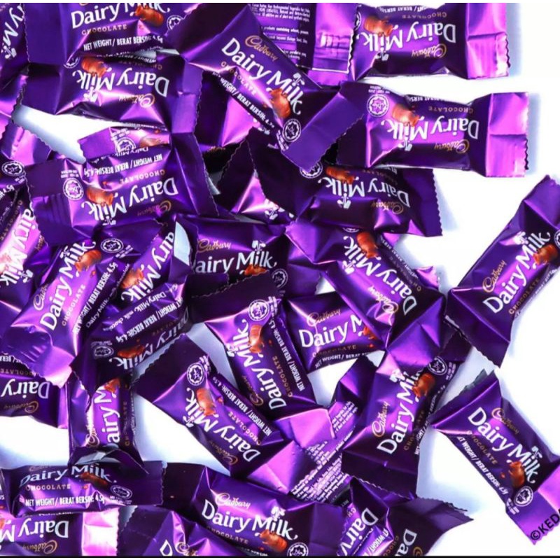 Cadbury dairy milk chocolate mini bites bar 4.5g coklat (1pc) | Shopee ...