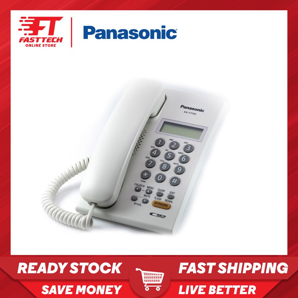 Panasonic KX-T7705 Display Single Line Phone Office Home House TM Unifi ...
