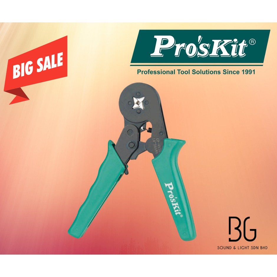 PROSKIT CP-462G Wire Ferrule Crimp Tool-Square Crimp | Shopee Malaysia