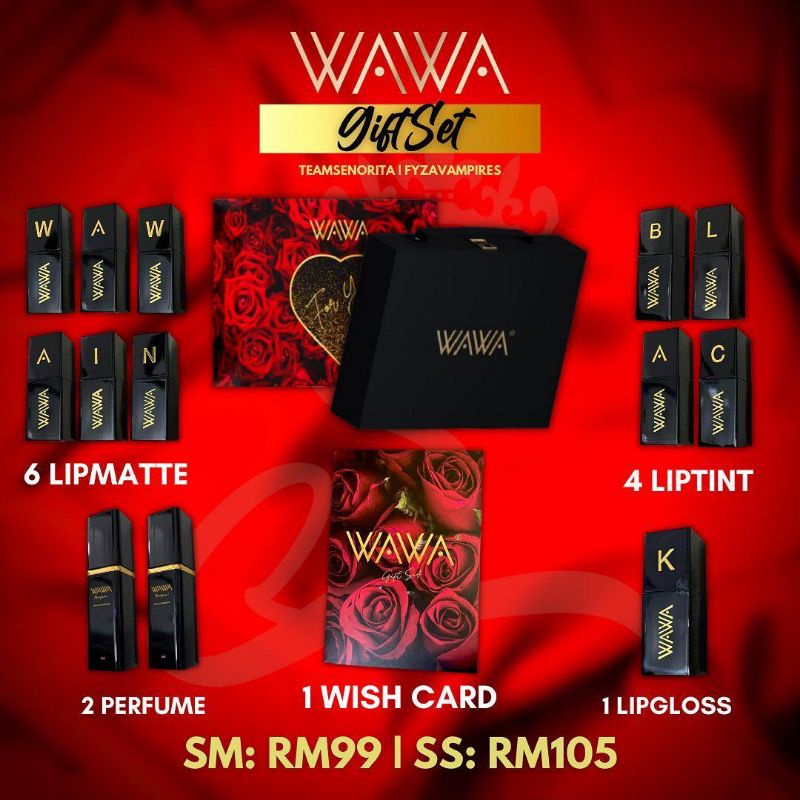 FREE TUDUNG + Gift set Wawa In Black limited edition by Wawa cosmetics ...