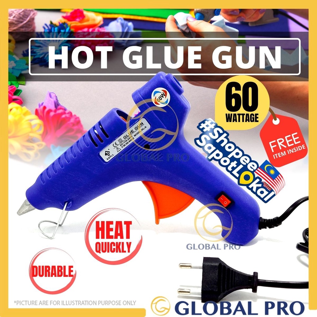 60W Glue Gun Pistol Glue Stick Hot Glue Gun Hot Melt Glue Gun Adhesive ...