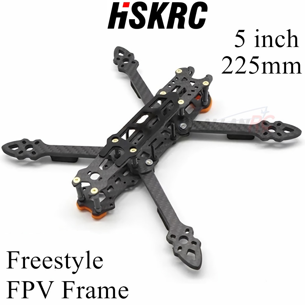 HSKRC Freestyle FPV Frame Like Mark4 5 inch 225mm Carbon Fiber Frame ...