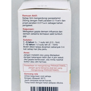 Hoemal Paracetamol 250mg/5ml Oral Suspension 60ml | Shopee Malaysia