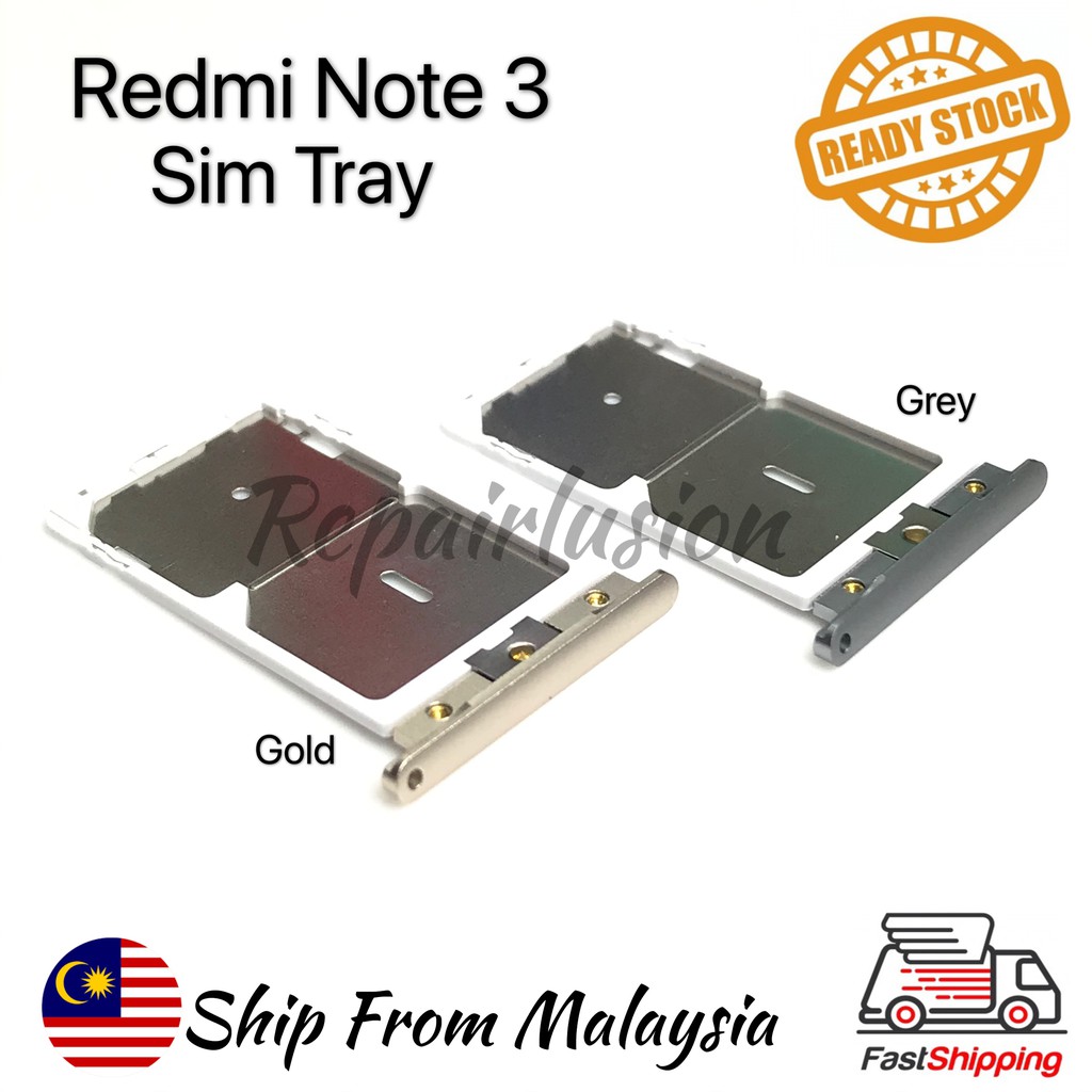 REDMI NOTE 3 Sim Card Tray Holder Sim Tray Sim Card Slot Spare part Replacement | Shopee Malaysia