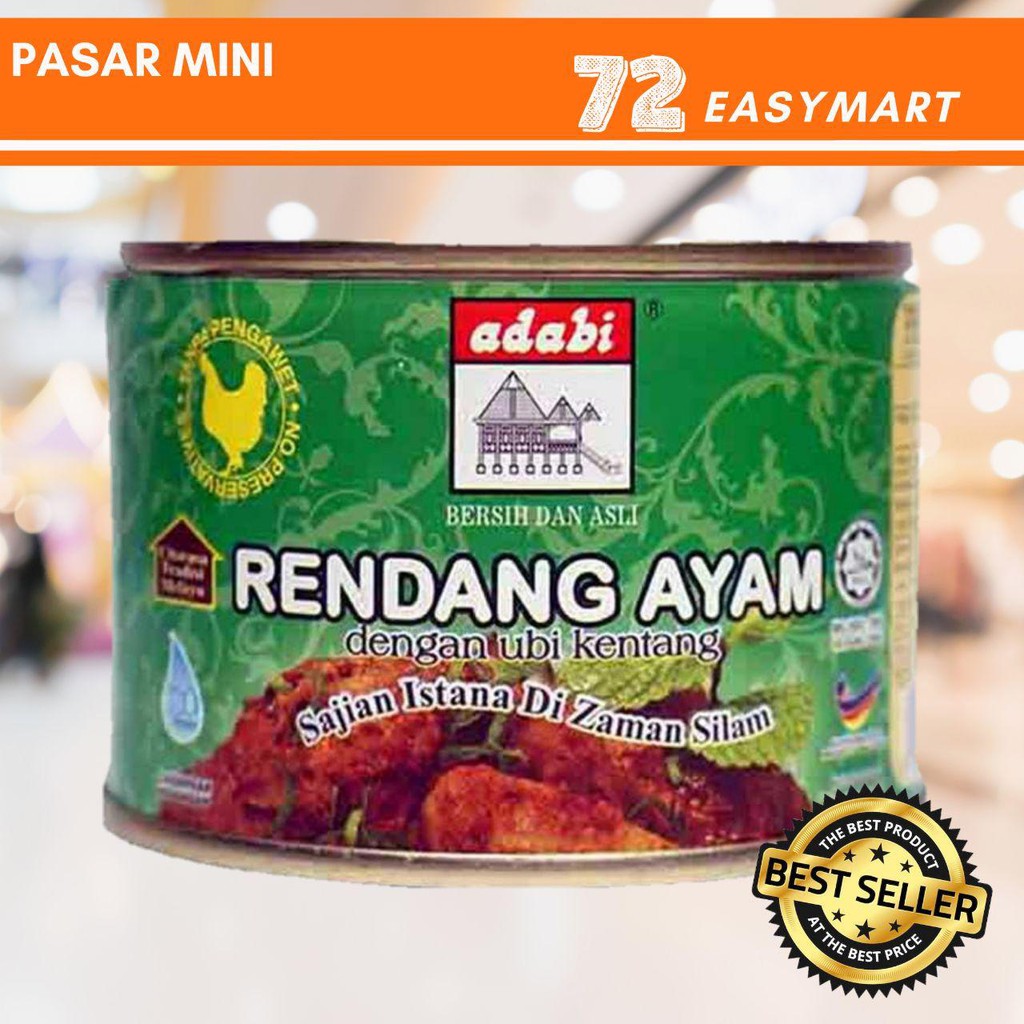 ADABI Rendang Ayam dengan Ubi Kentang / Chicken Rendang with Potatoes ...