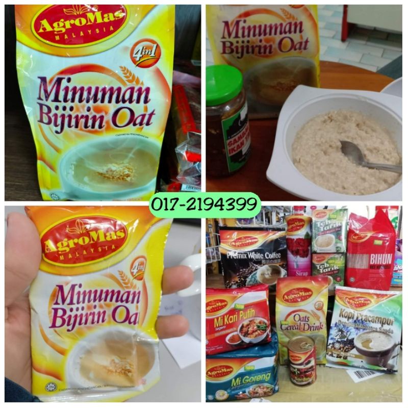 MINUMAN BIJIRIN OAT ( OAT CEREALS ) AGROMAS | Shopee Malaysia