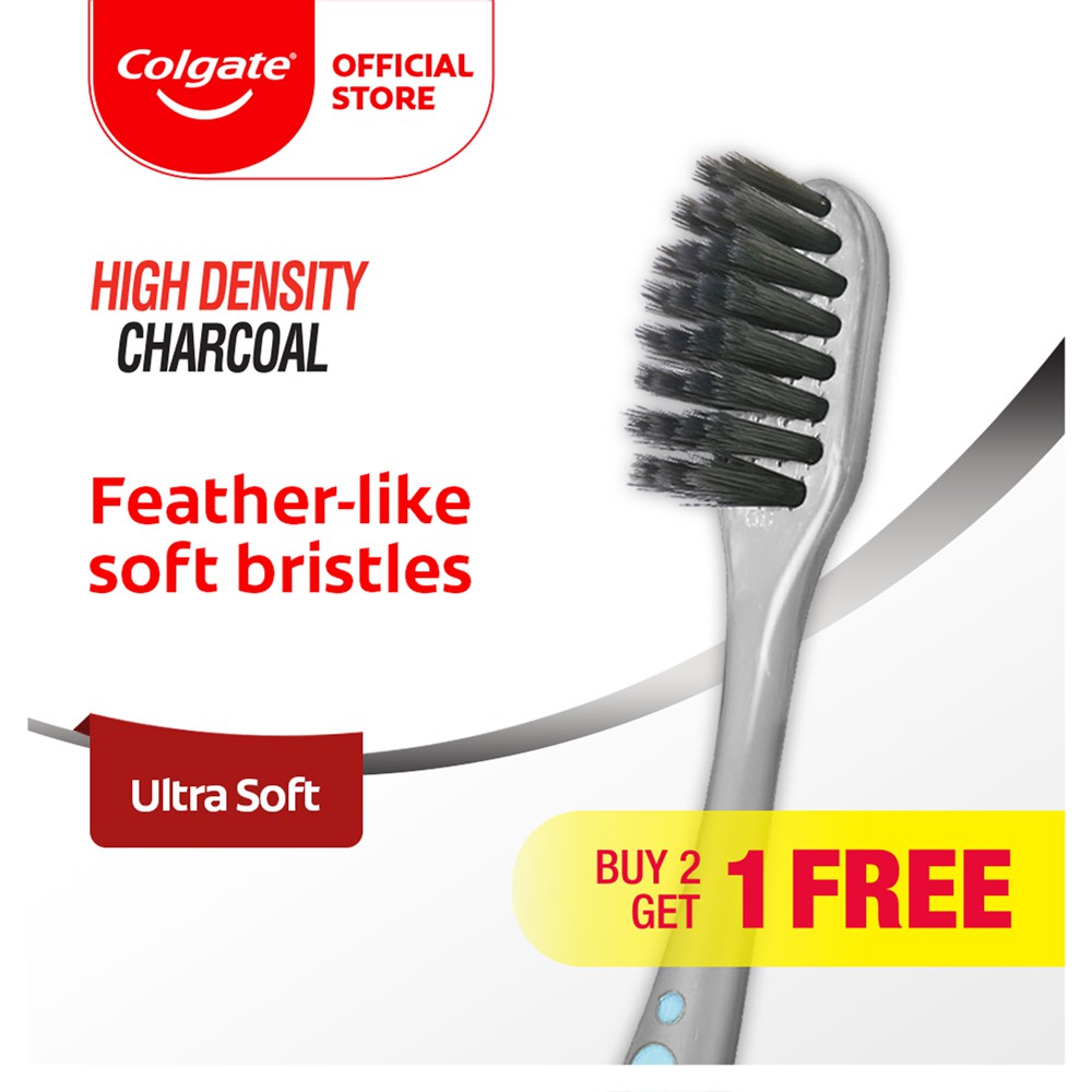 Colgate High Definition Charcoal Toothbrush Valuepack 3s (Ultra Soft ...
