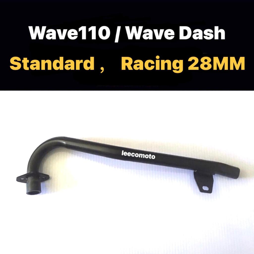 HONDA WAVE110 Front Pipe - STD / 28MM RACING (ST) // W110 WAVE DASH ...