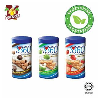 Samudra S360 Wafer Stick - Chocolate/Strawberry/Pandan Coconut (180g ...