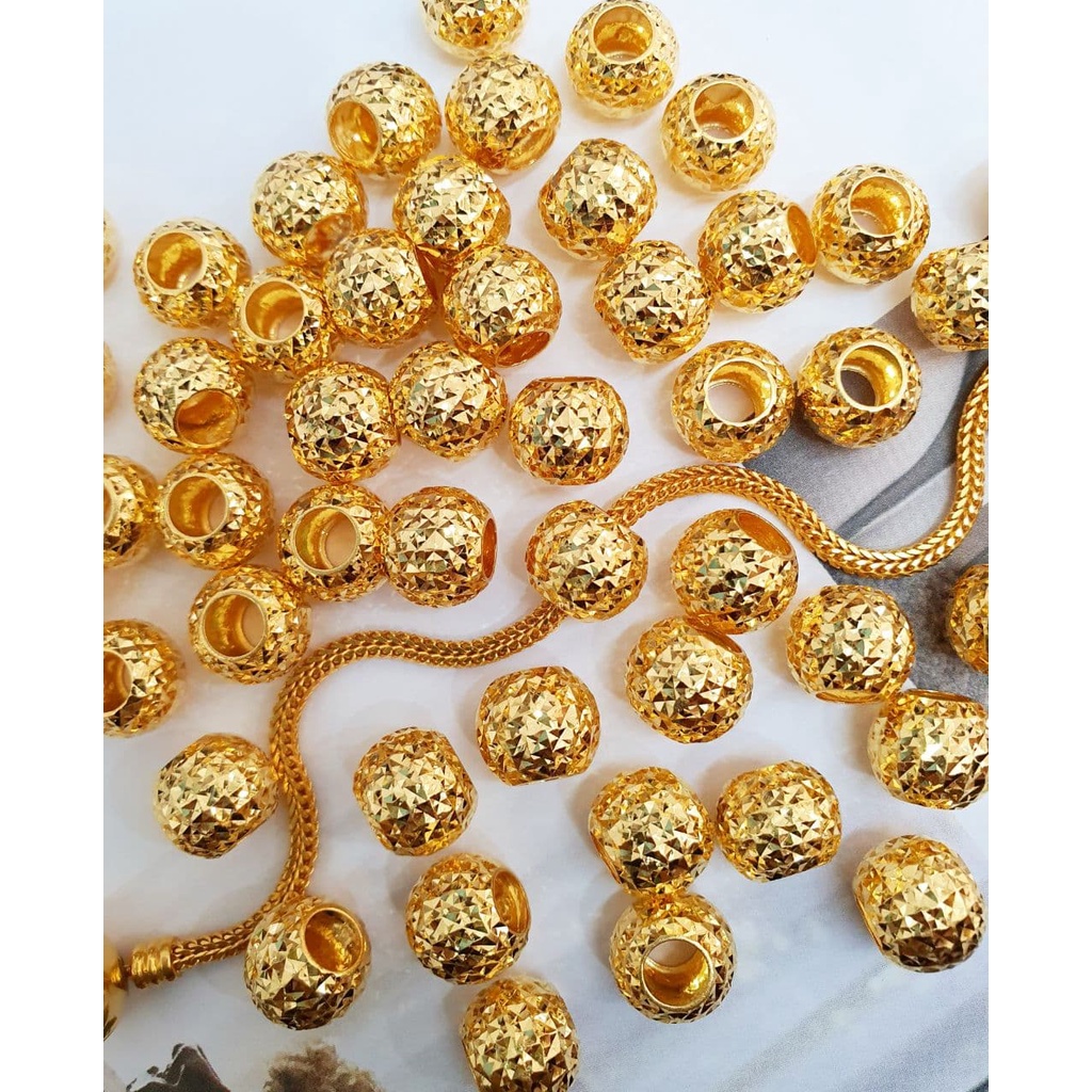 BBB BEADS BULAT PANDORA EMAS 916 | Shopee Malaysia