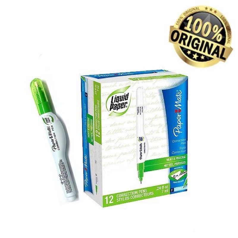 (Original)Papermate Liquid Paper/Correction Pen Np-10 7ml )Fast Dry ...