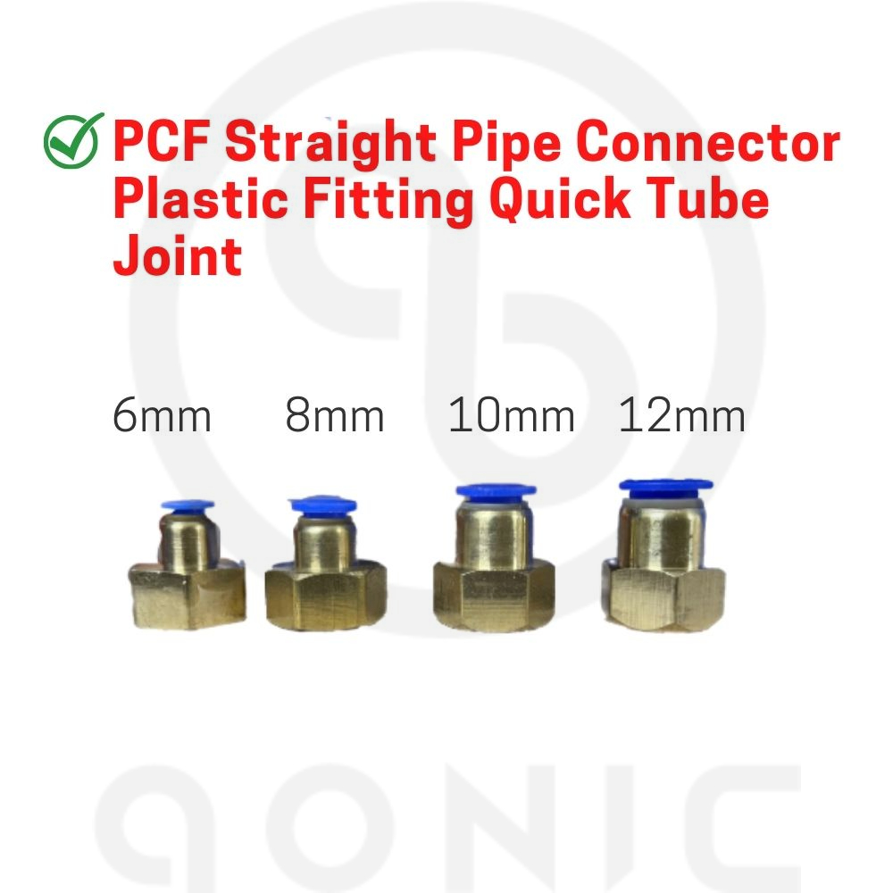 PCF Female Thread Brass Pneumatic Connector Quick Joint Air Pipe Hose ...